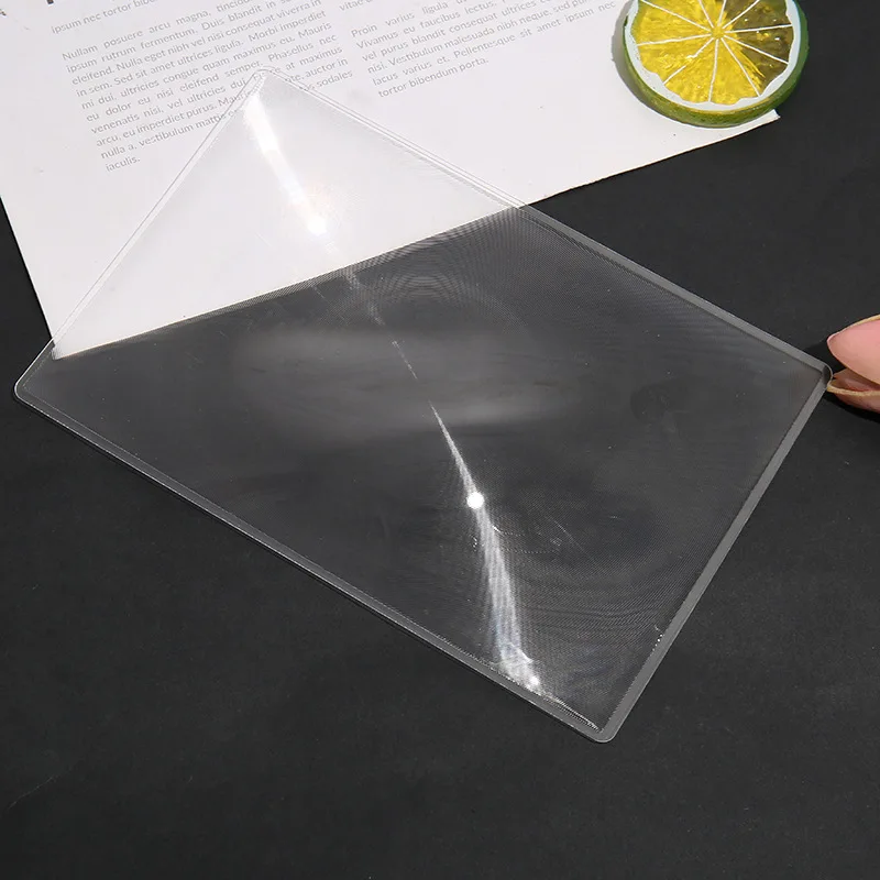 3X Reading Glass Lens Book Page 120*180Pvc Magnifying Glass Bookmark ...