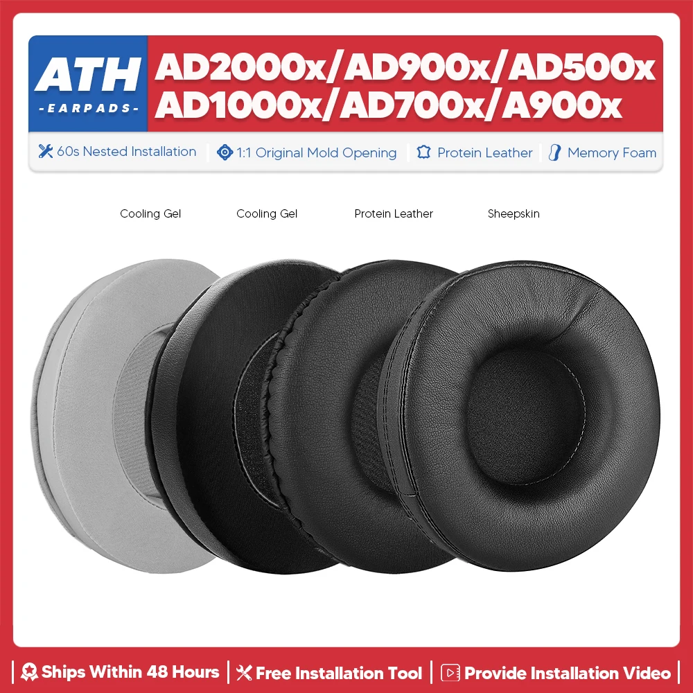 Replacement-Ear-Pads-For-Audio-Technica-ATH-AD-2000-A-1000-900-700-500X ...