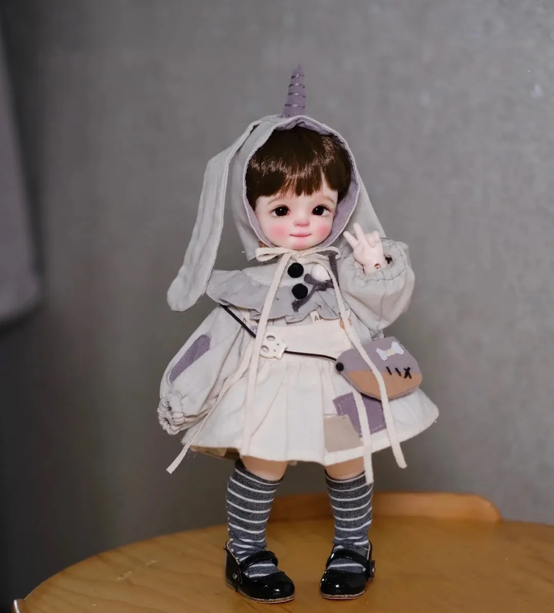 Small Little Fat 1/6 Peach Body Versatile Pose Movable Resin Material ...