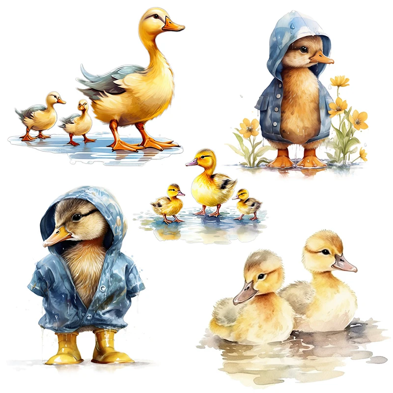 T780#Cute Ducklings Wall Sticker Kids Room Background Home Decoration ...