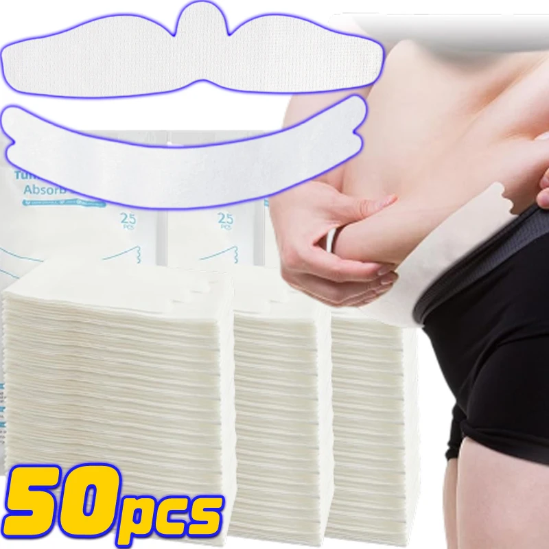 1/50pcs Disposable Soft Chest Tummy Liners for Women Girls Sweat ...