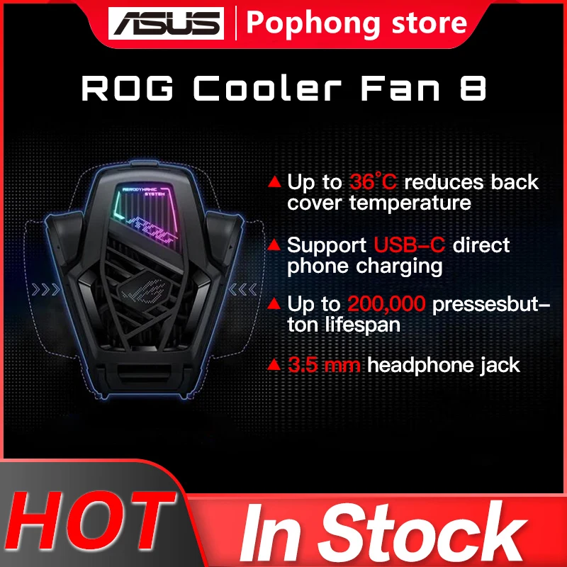 ROG-8-Pro-Gaming-Telefone-Expans-o-Acess-rios-Aero-ActiveCooler-Fan ...