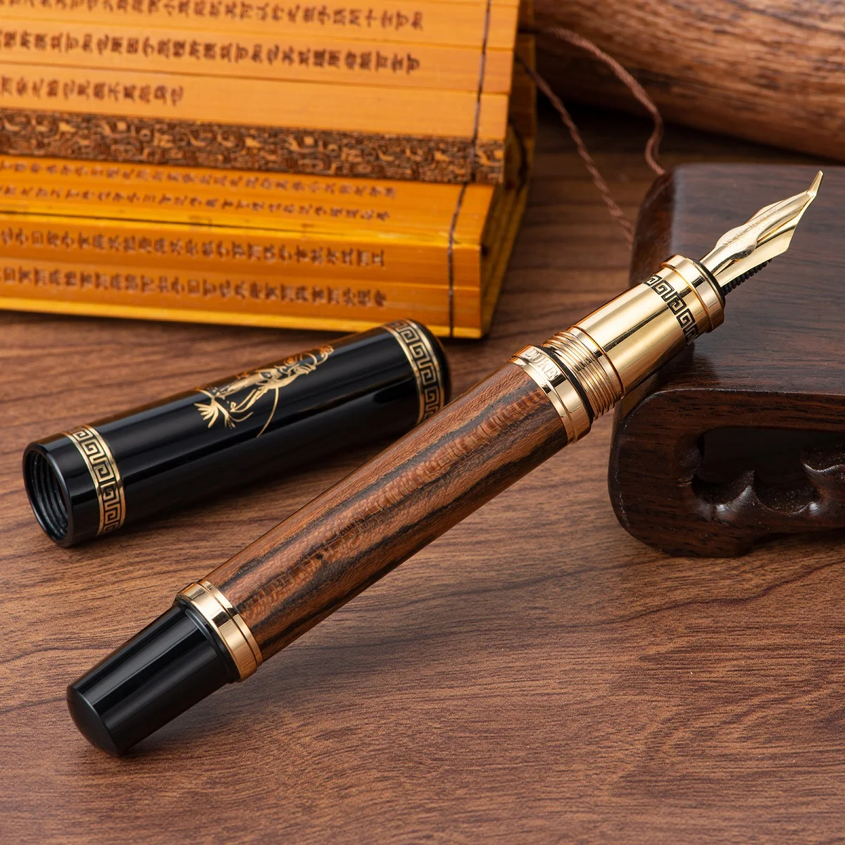 Duke-551-Wood-Fountain-Pen-Calligraphy-Bent-Nib-Big-Size-Metal-Pen ...