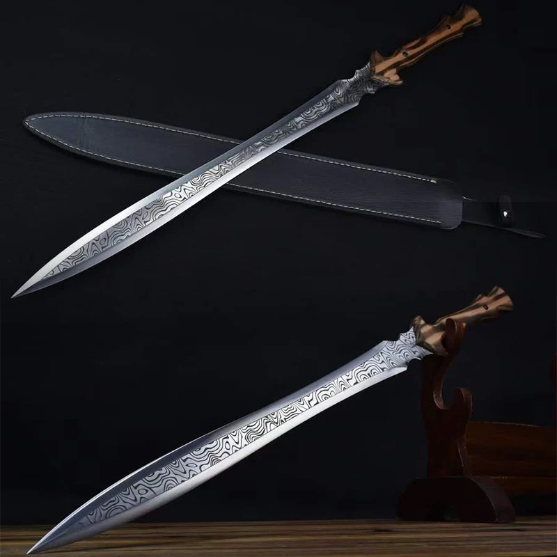 Home-Metal-Fantasy-Sword-440-Stainless-Steel-With-Engraving-Real-Blade ...