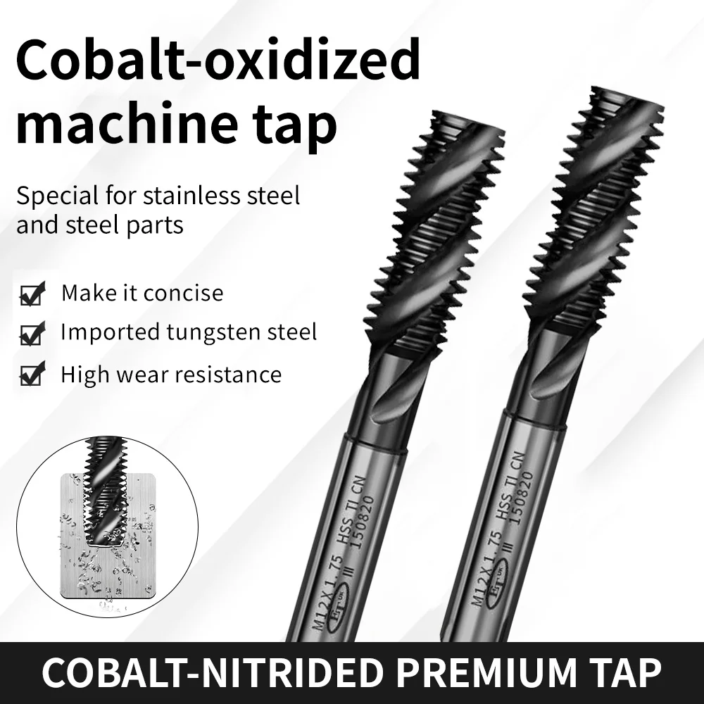 M35 with Cobalt Standard Spiral Fluted Tap Metric Machine Screw Thread ...