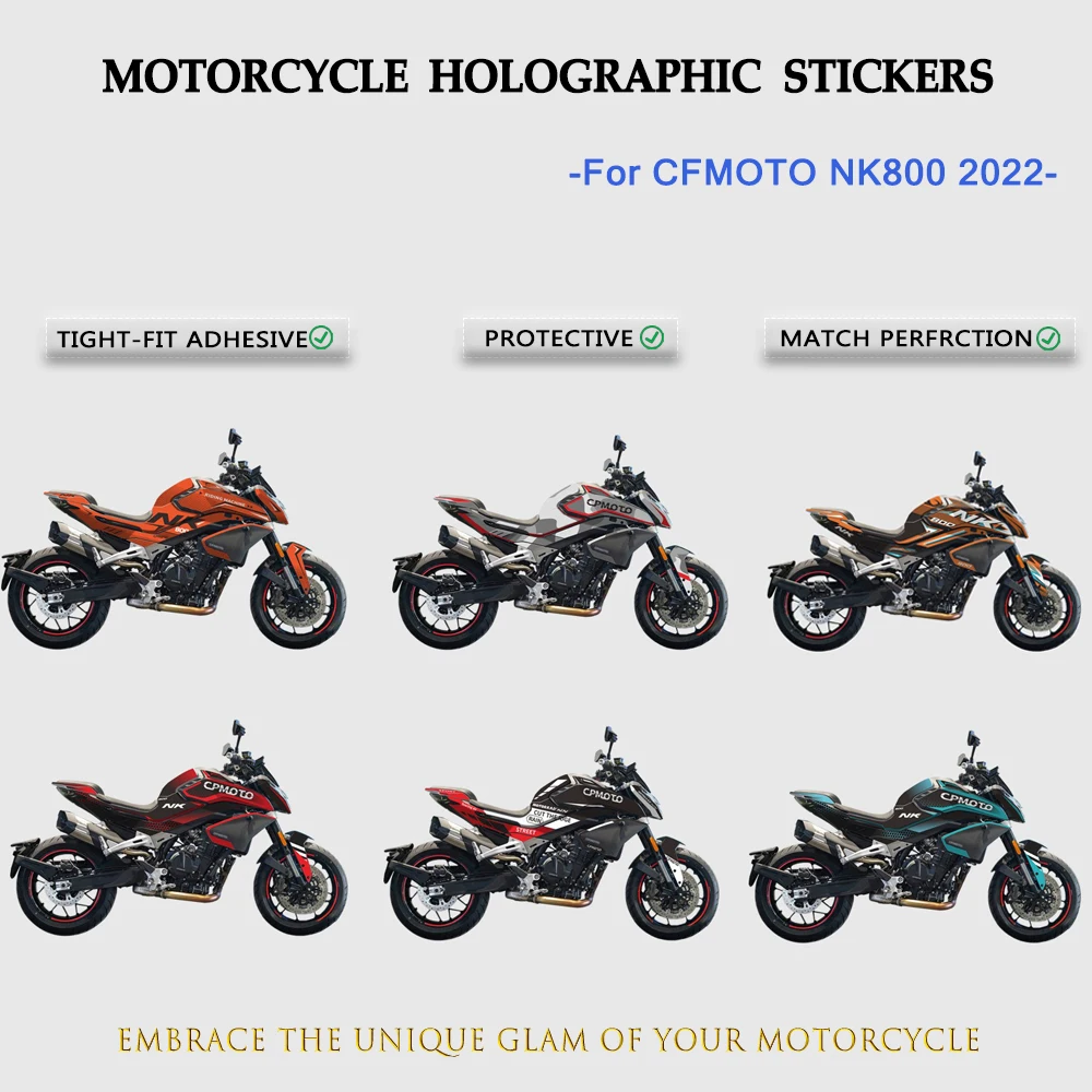 For-CFMOTO-NK800-800NK-NK-800-2022-2024-Holographic-Stickers-Fairing ...
