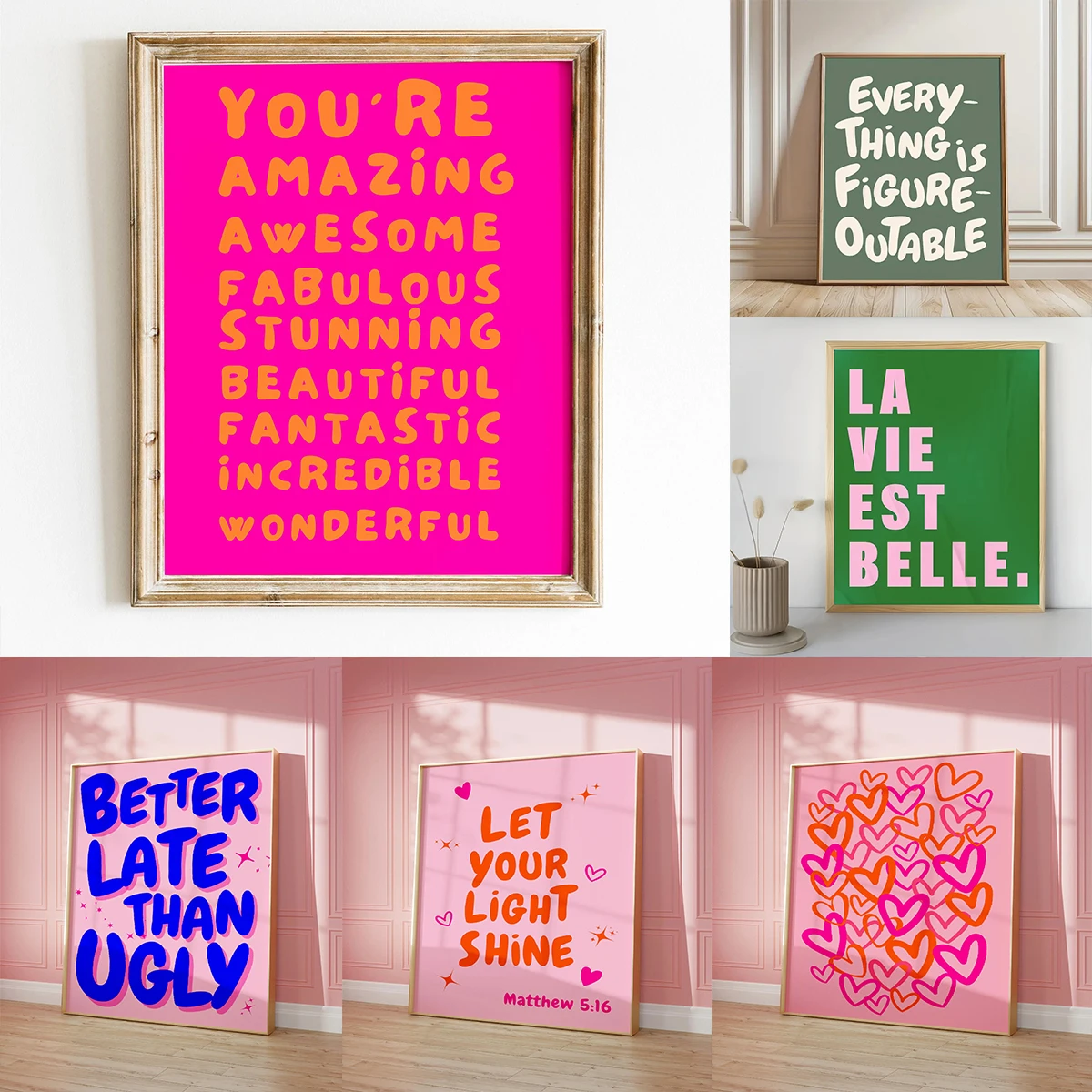 Everything Is Figureoutable Canvas Printing Uplifting Quotes Inspiring ...