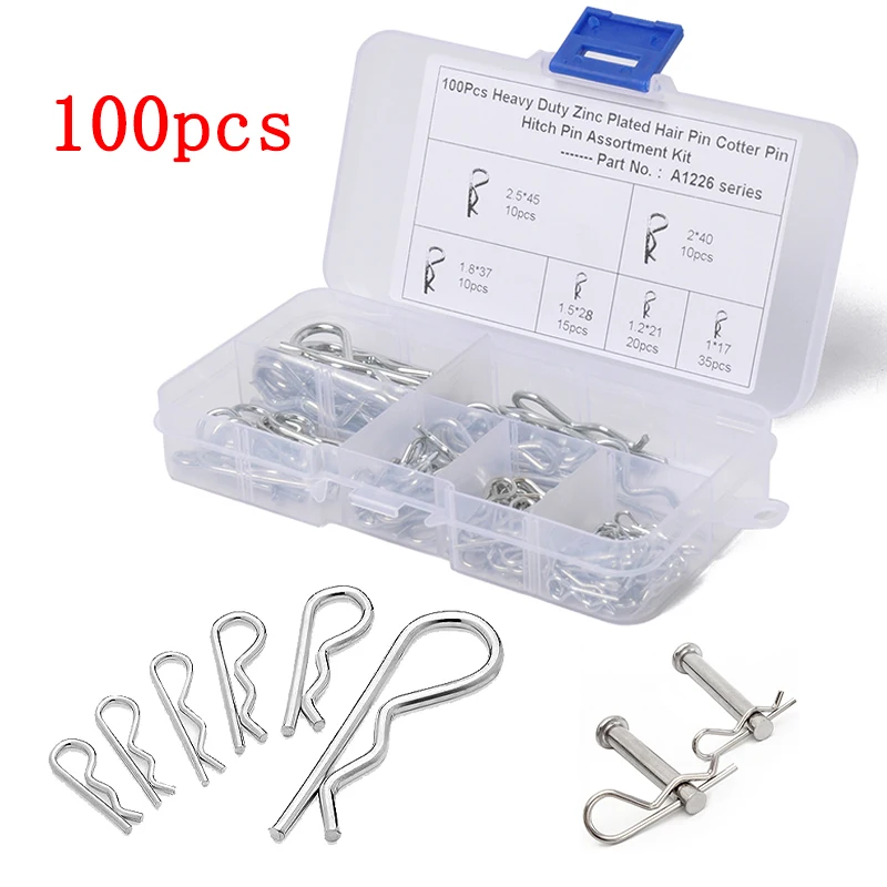 Cotter-Pins-Clip-Splitpins-Metal-Wave-Type-R-Tipo-Seguro-Seguran-a ...