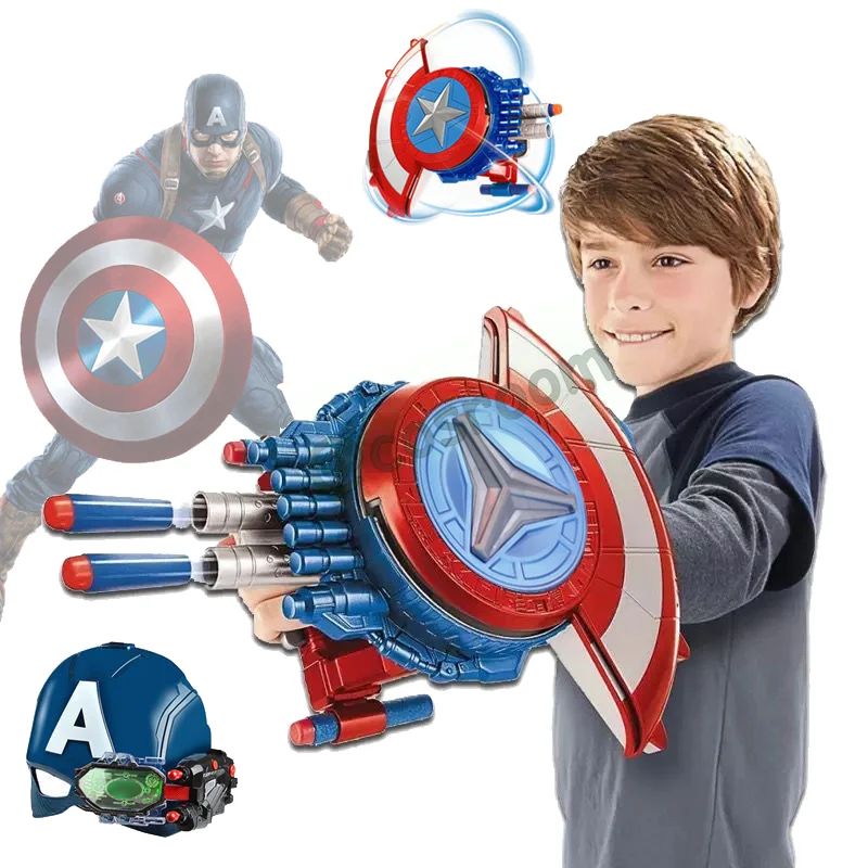 Captain-America-Shield-Launcher-Toy-Soft-Bullets-Gun-Captain-America ...