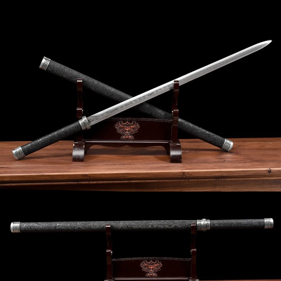 Espada-medieval-de-metal-forjado-a-mano-Arma-de-kung-fu-samur-i-de ...