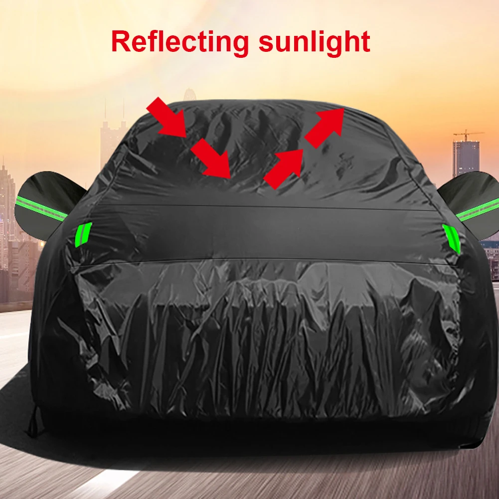 Exterior-Car-Cover-with-Reflective-Strips-Auto-Full-Cover-Protector ...