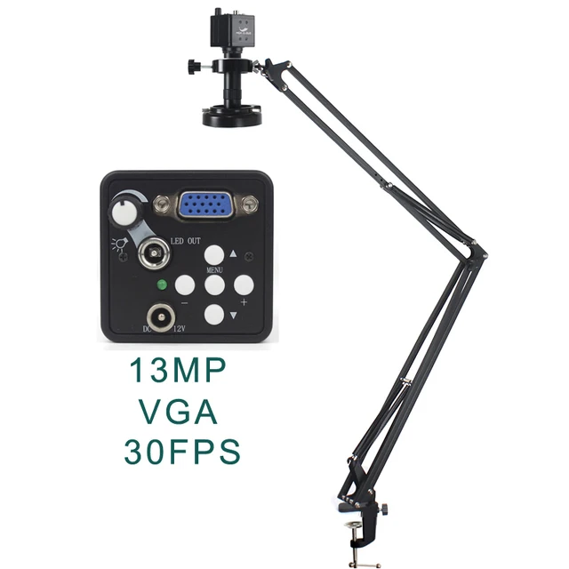 48MP 4K 1080P HDMI USB Industrial Video Microscope Camera 130X Zoom C ...