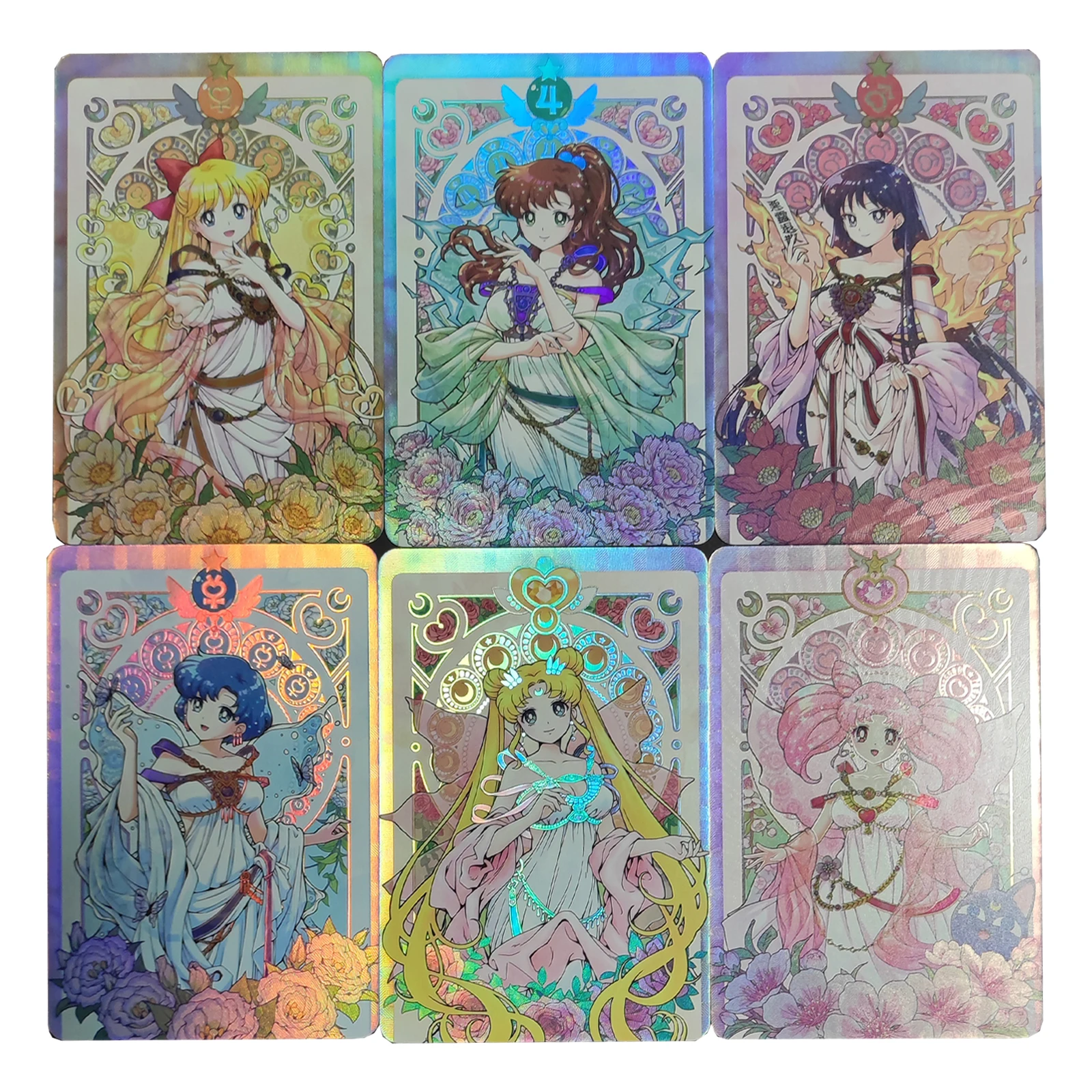 6Pcs-set-Self-Made-Tsukino-Usagi-Collection-Card-Prosperity-Series ...