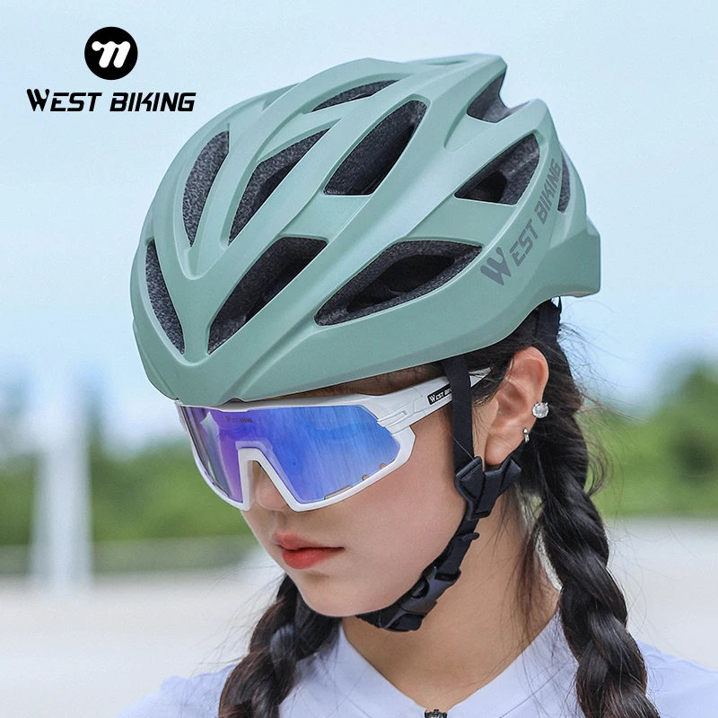 WEST-BIKING-Female-Lightweight-Integrally-molded-Helmet-Adult-Cycling ...
