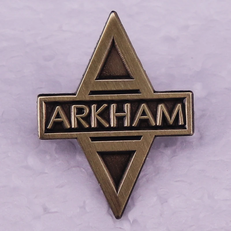 ARKHAM-City-LOGO-enamel-pin-vintage-metal-badge-film-brooches ...