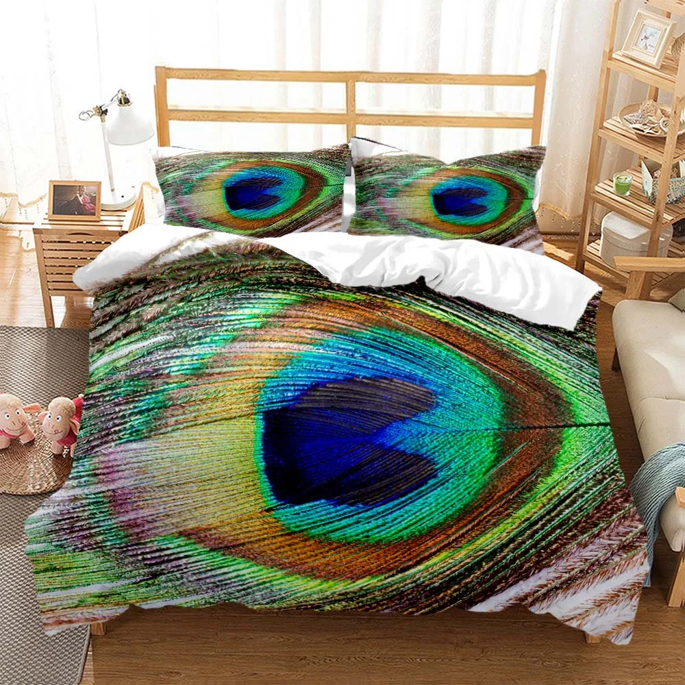 Peacock Feather Bedding