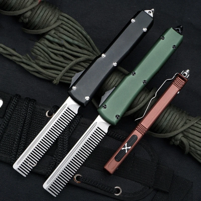 EDC-Aluminum-Alloy-Comb-Straight-Mini-Portable-Comb-Outdoor-Camping ...
