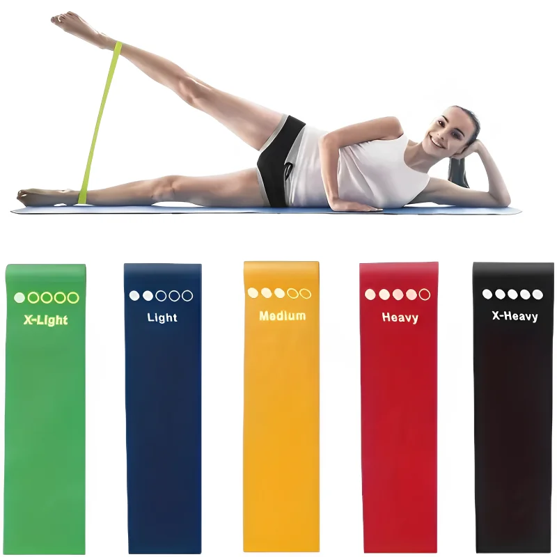 7Pcs-Tpe-Resistance-Bands-Fitness-Set-Rubber-Loop-Strength-Training ...