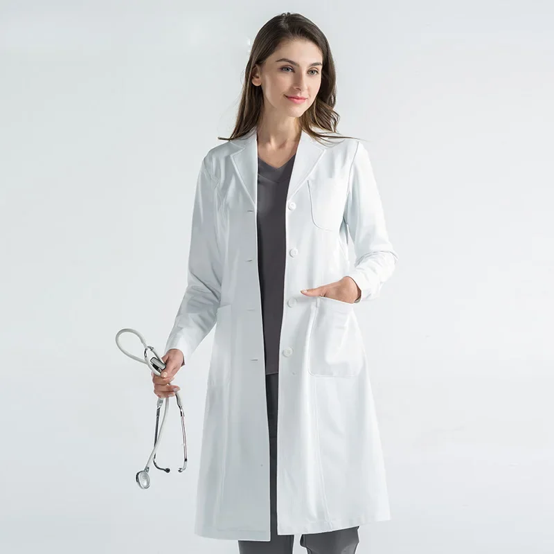 High-quality-fabric-Lab-Coat-Unisex-Long-sleeve-clothes-beauty ...