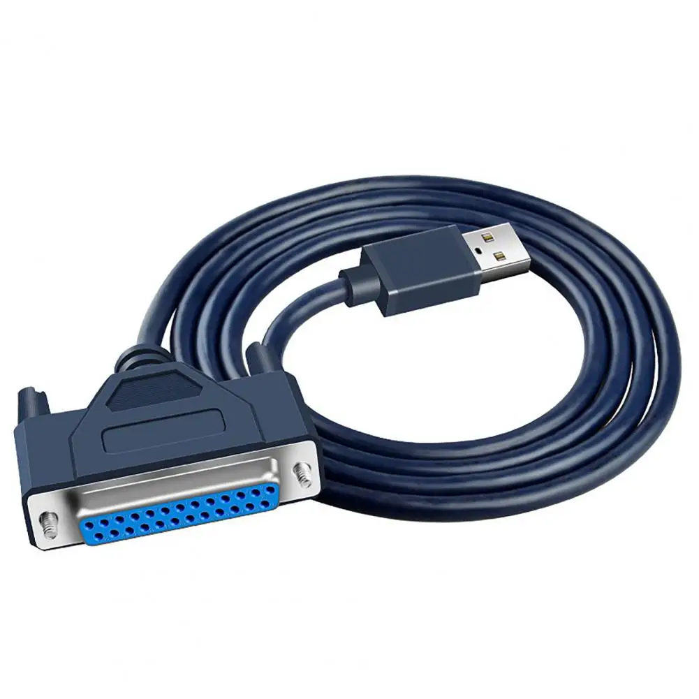 Safe Printer Converter Cable Bi-directional USB to 25 Pin DB25 Parallel ...