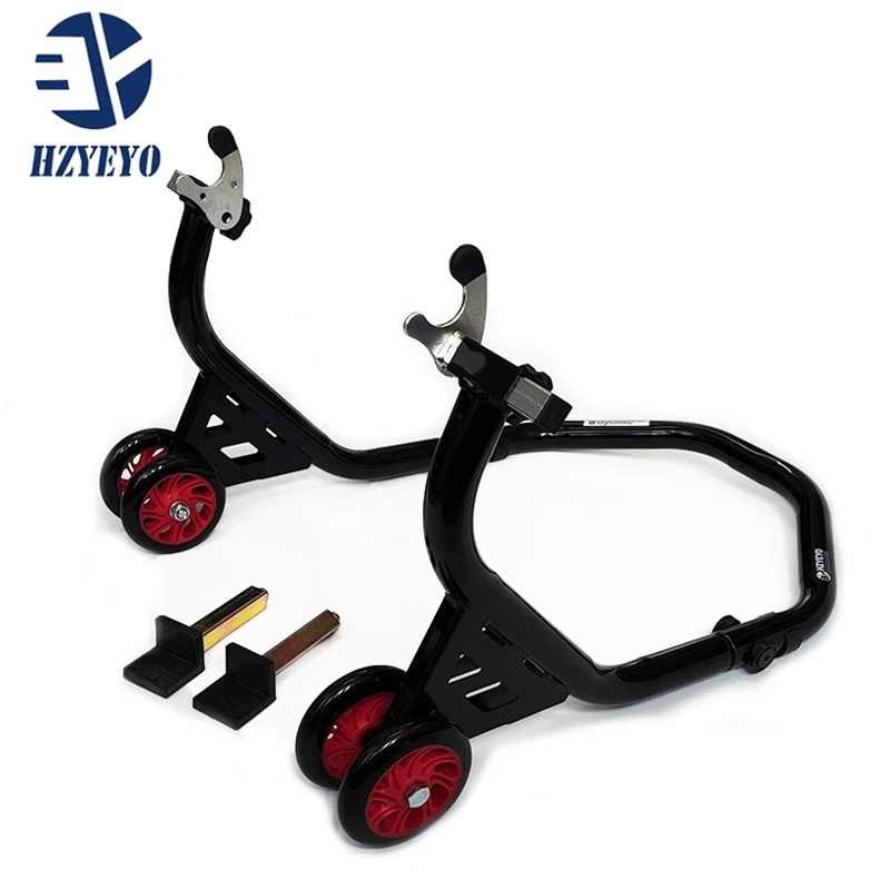 HZYEYO-Motorcycle-Front-And-Rear-Wheel-Support-Stand-Parking-Frame-Park ...