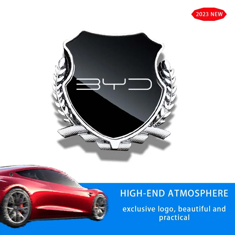 Car-Sticker-Emblem-Exterior-bodywork-Metal-For-BYD-Dolphin-Atto-3 ...