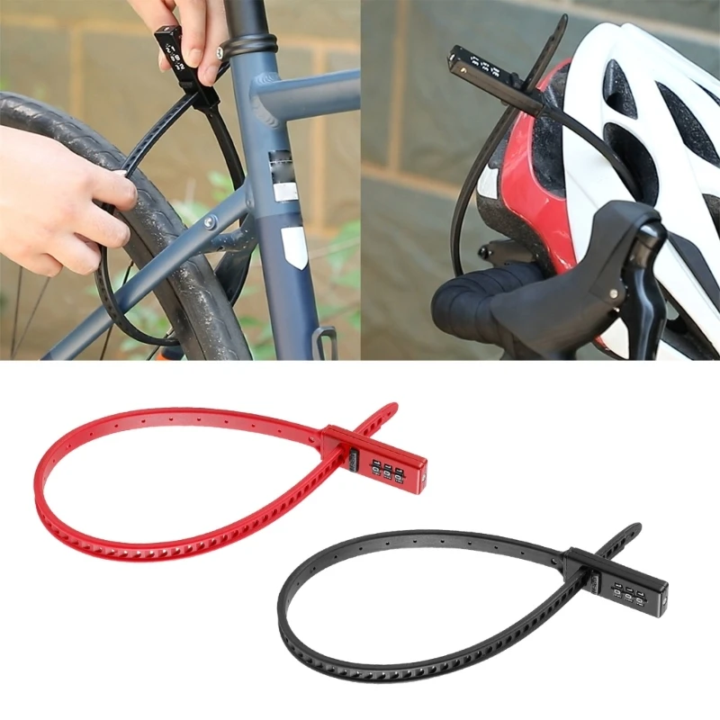 Bike-Combination-Locks-Zips-Tie-Lock-Lightweight-Bicycles-Lock-Portable ...