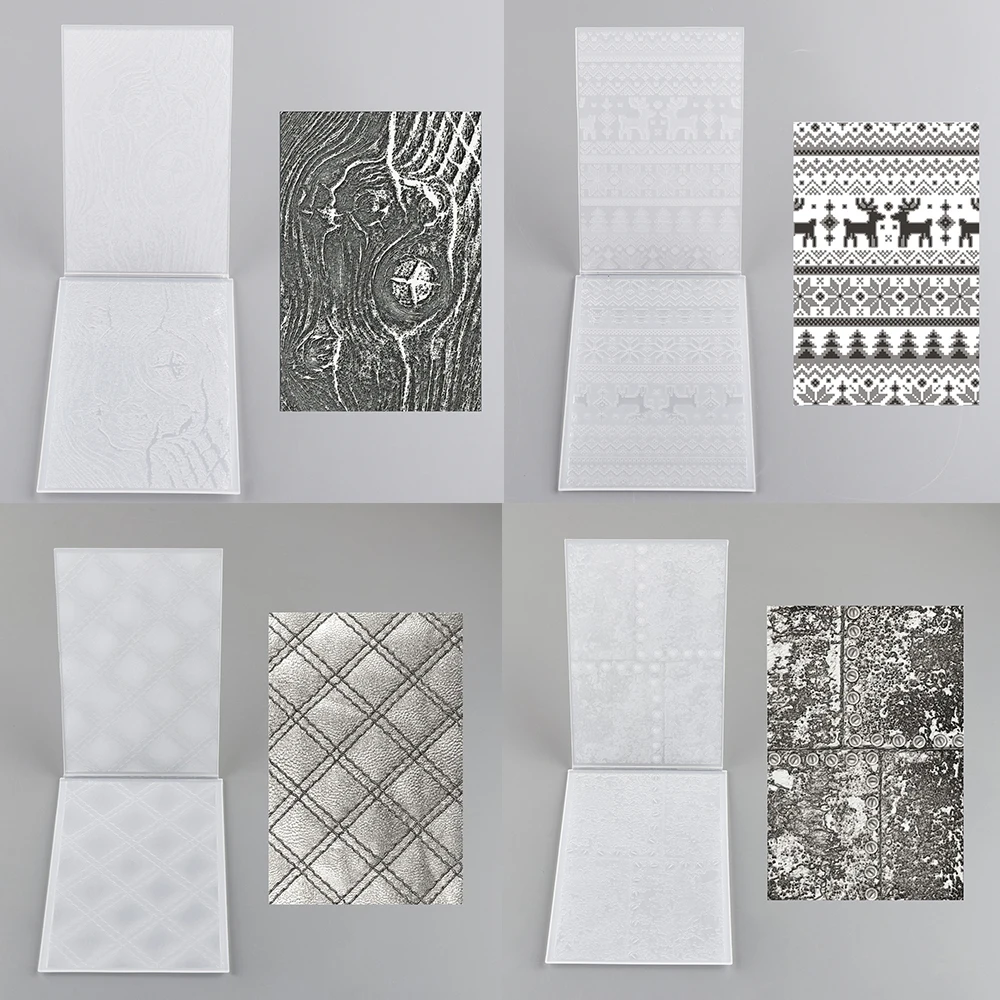 3d-Embossing-Folder-Holiday-knit-Woodgrain-Quilted-Texture-Patterns ...