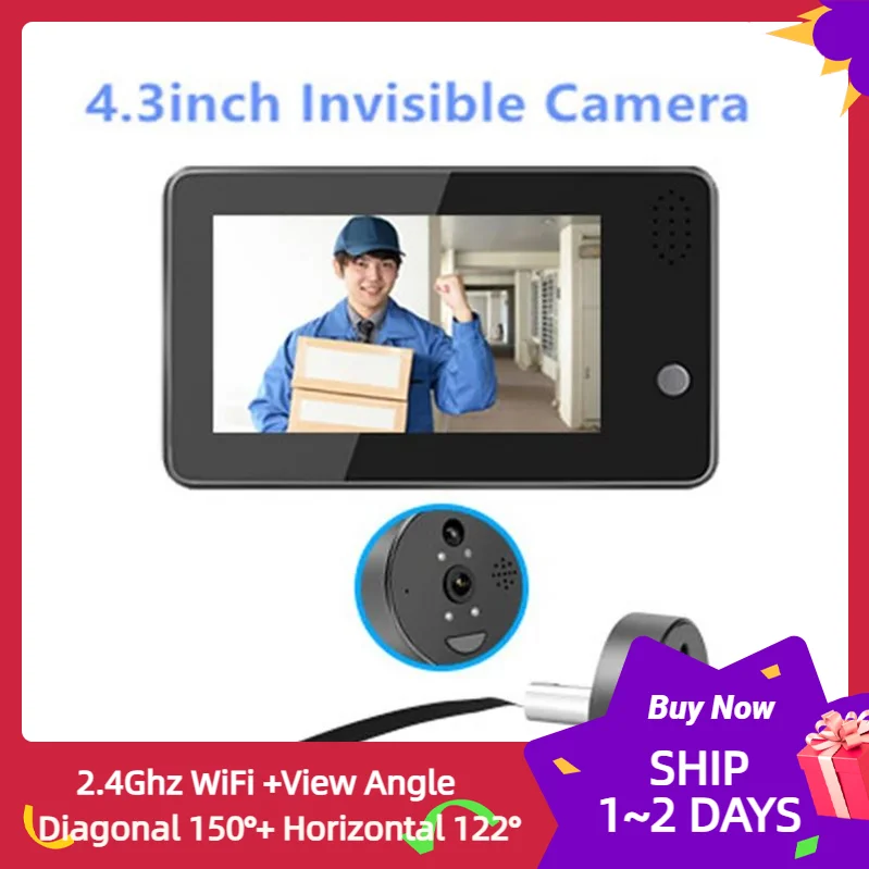 WiFi-IP-Video-Doorbell-Wireless-Night-Vision-Door-Phone-Camera-Two-Way ...