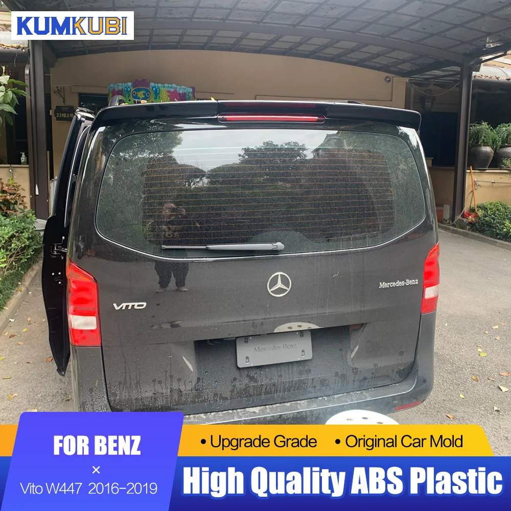 For-Mercedes-V-class-Vito-W447-V250-V260-Spoiler-ABS-Glossy-Black-Car ...