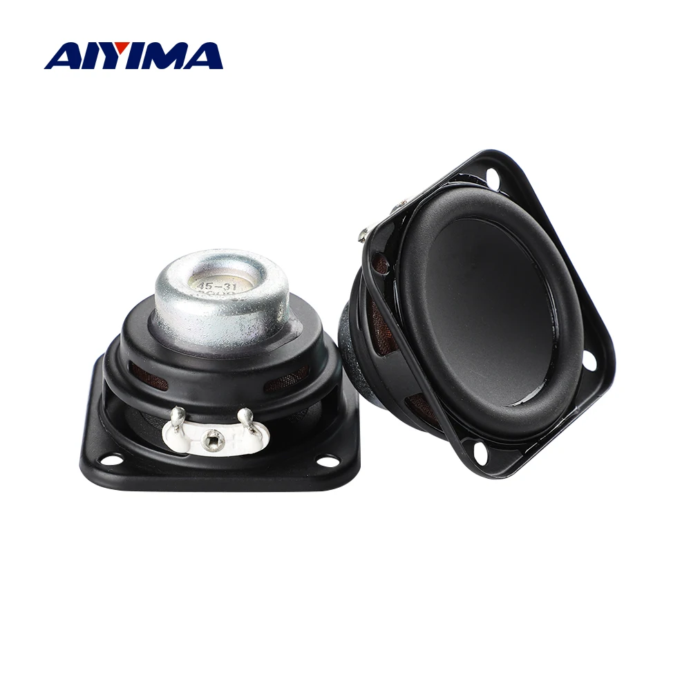 AIYIMA 2Pcs 1.75 Inch 45MM Audio Speaker 6 Ohm 6W Bluetooth Speaker Neodymium Full Range Sound ...