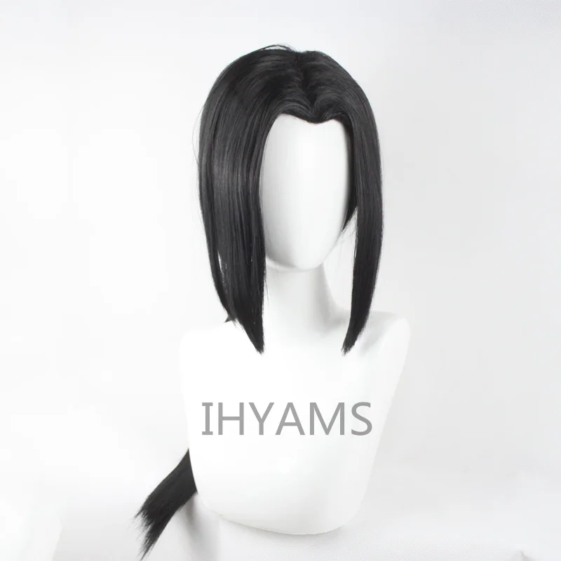 Mori Ougai Black Styled Cosplay Wig Itachi Uchiha Wigs Heat Resistant ...