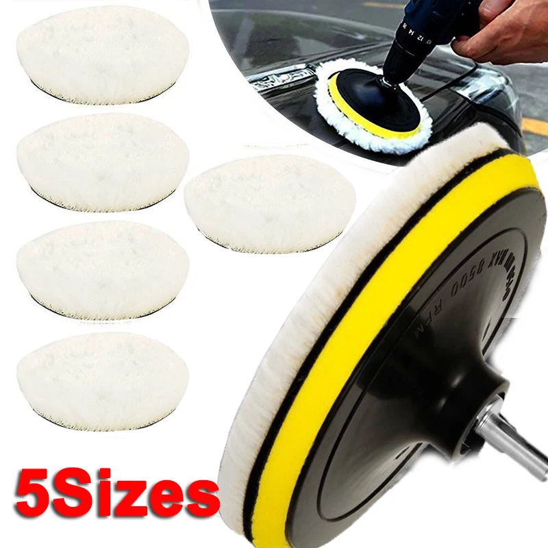 5Sizes-Wool-Polishing-Disc-Universal-Car-Imitated-Wool-Car-Body-Waxing ...