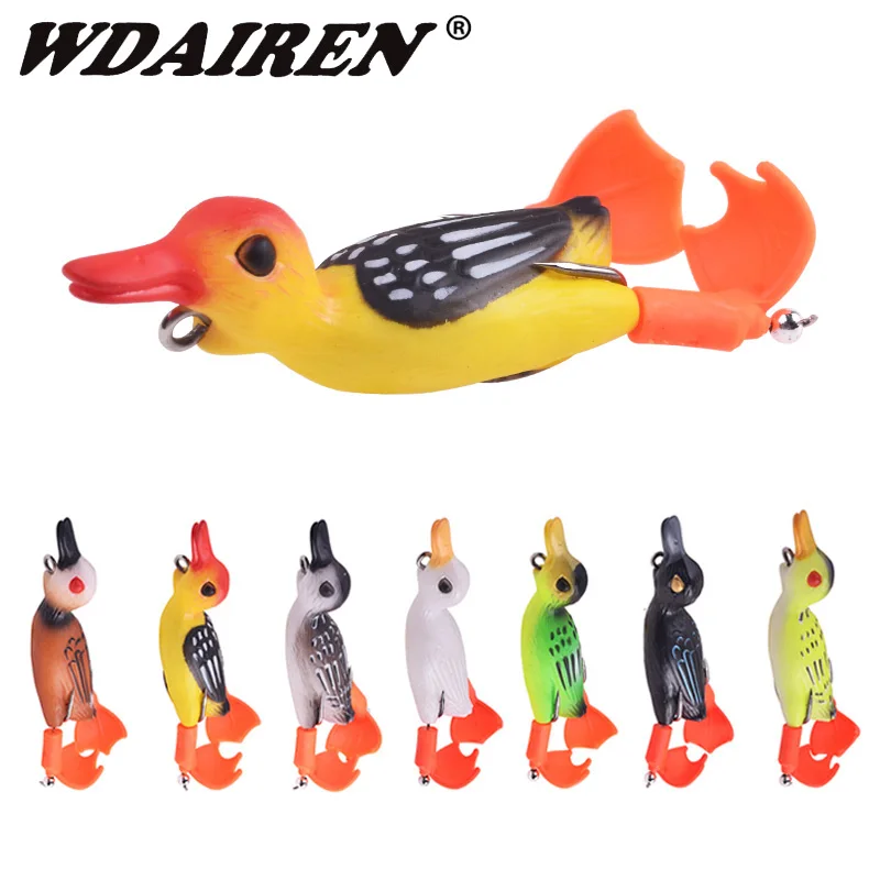 1 Pcs Double Propeller Flippers Duck Fishing Lure 9cm 11.5g Top Water ...
