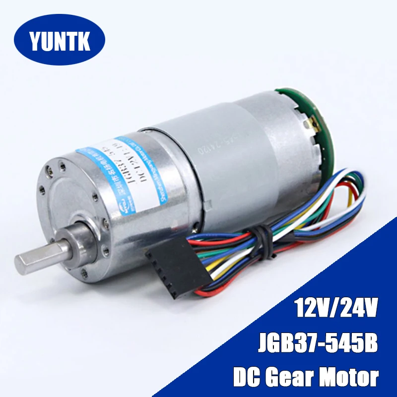 12v 24v DC getriebe minimotor mit Halle encoder große drehmoment JGB37 ...