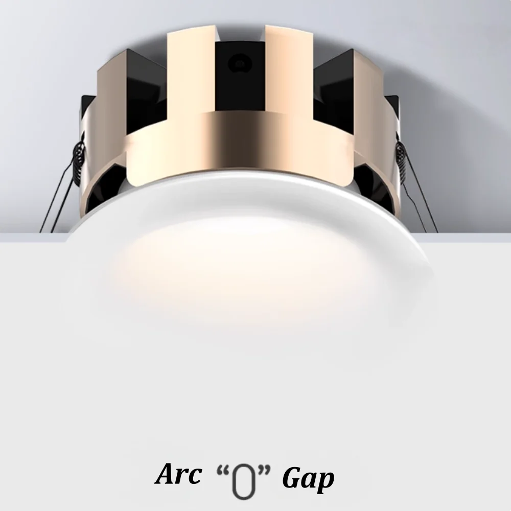 Curved extremely narrow Recessed spotlight ultra-thin arc frameless ...