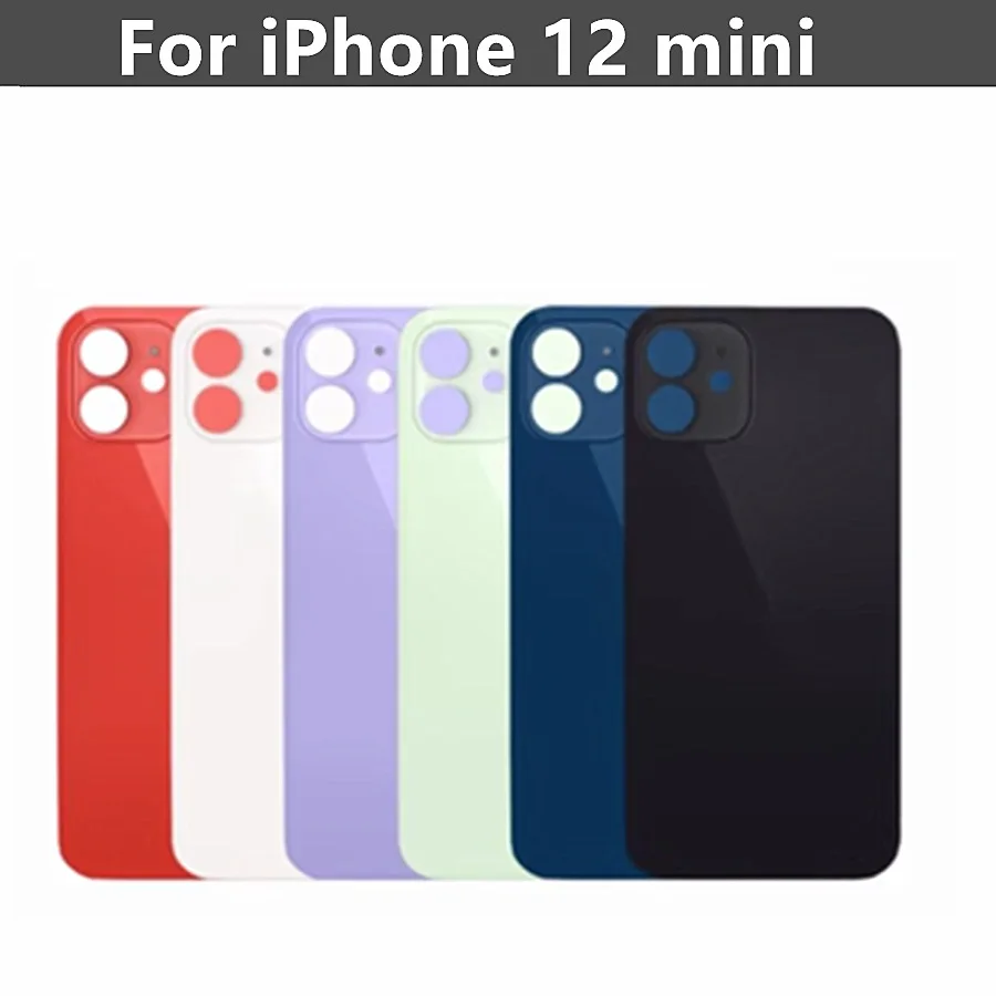 For iPhone 12 mini Battery Cover Back Glass Panel Replacement New High ...