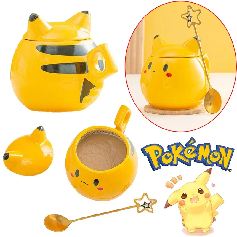320ml Cute Pokemon Pikachu Ceramic Mug Creative Anime Modelling ...