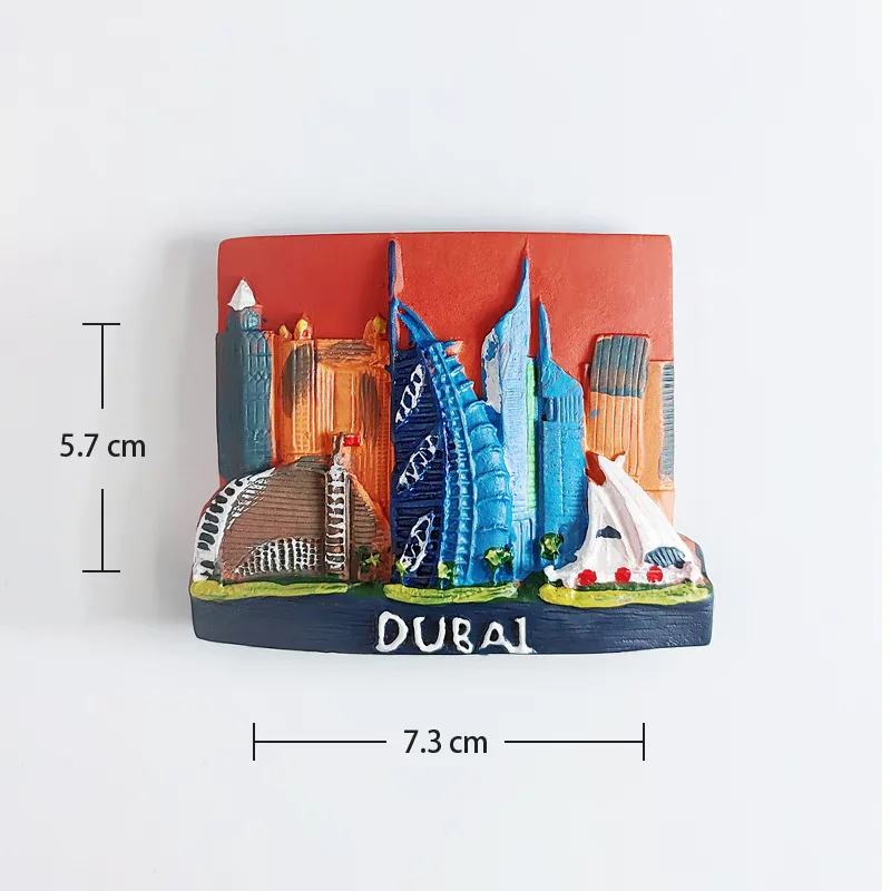 Gifts Dubai United Arab Emirates Landmarks Refrigerator Magnet 3D ...