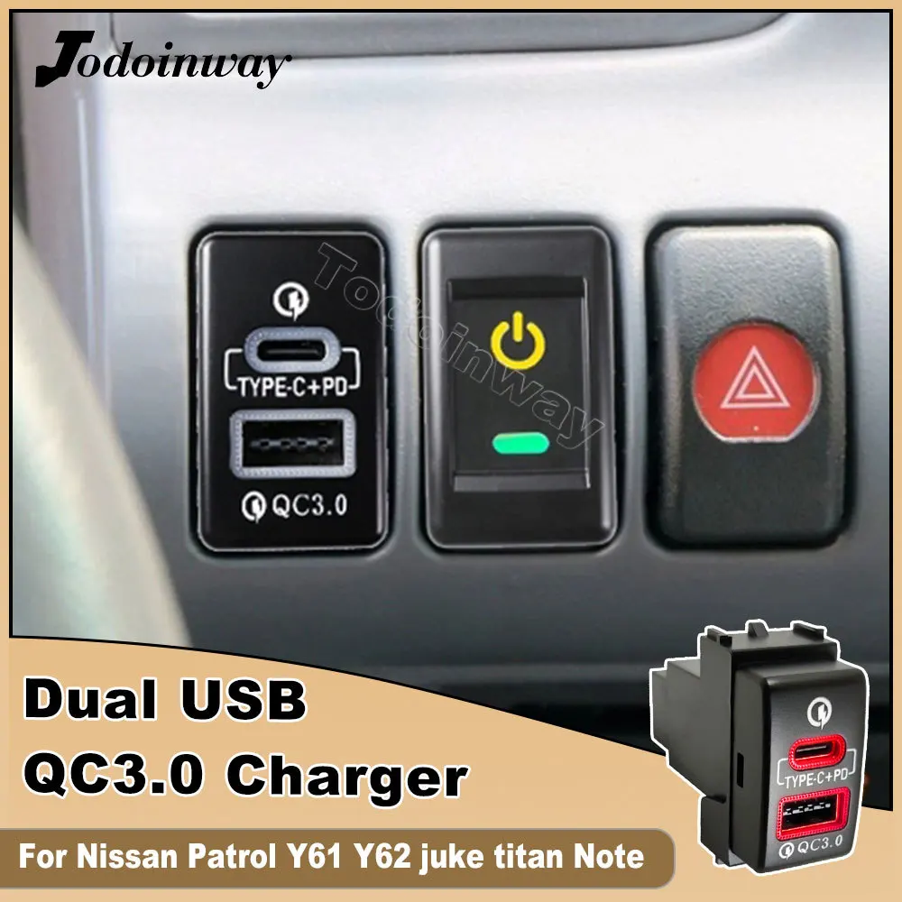 Car-USB-Charger-Adapter-QC3-0-Phone-Fast-Charging-Type-C-PD-Charge ...