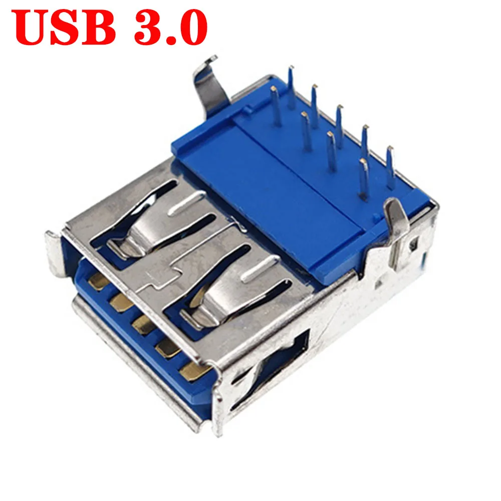 10PCS-USB-3-0-A-Type-Female-Connector-USB3-0-High-speed-Data-Interface ...