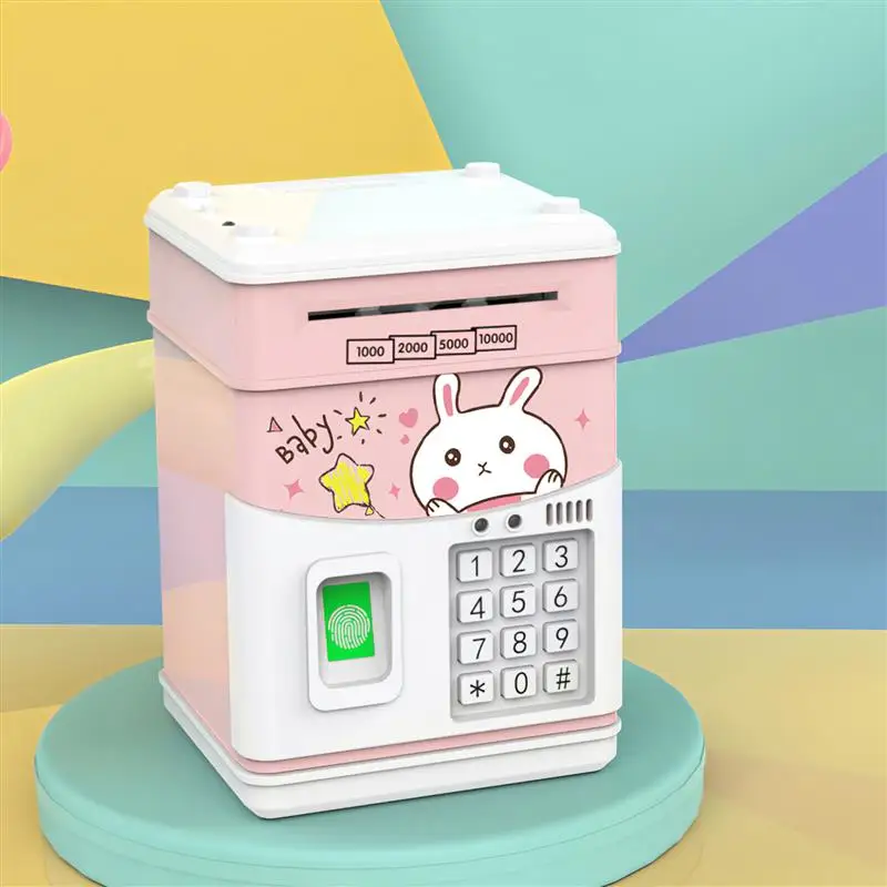 Electronic Piggy Bank With Code/Voice Recognition/Fingerprint Lock ABS ...
