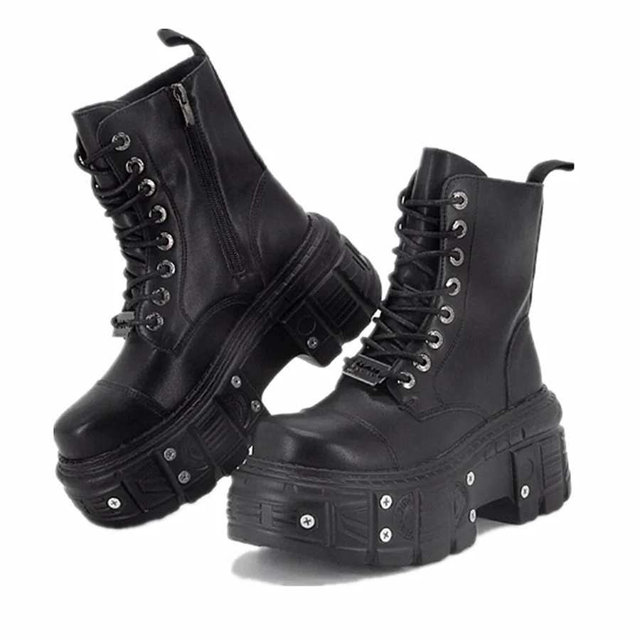 Botas-de-estilo-Punk-para-mujer-y-hombre-zapatos-con-plataforma-y-tac-n ...