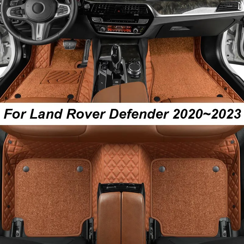 Custom Luxury Floor Mats For Land Rover Defender 2020~2023 No Wrinkles ...