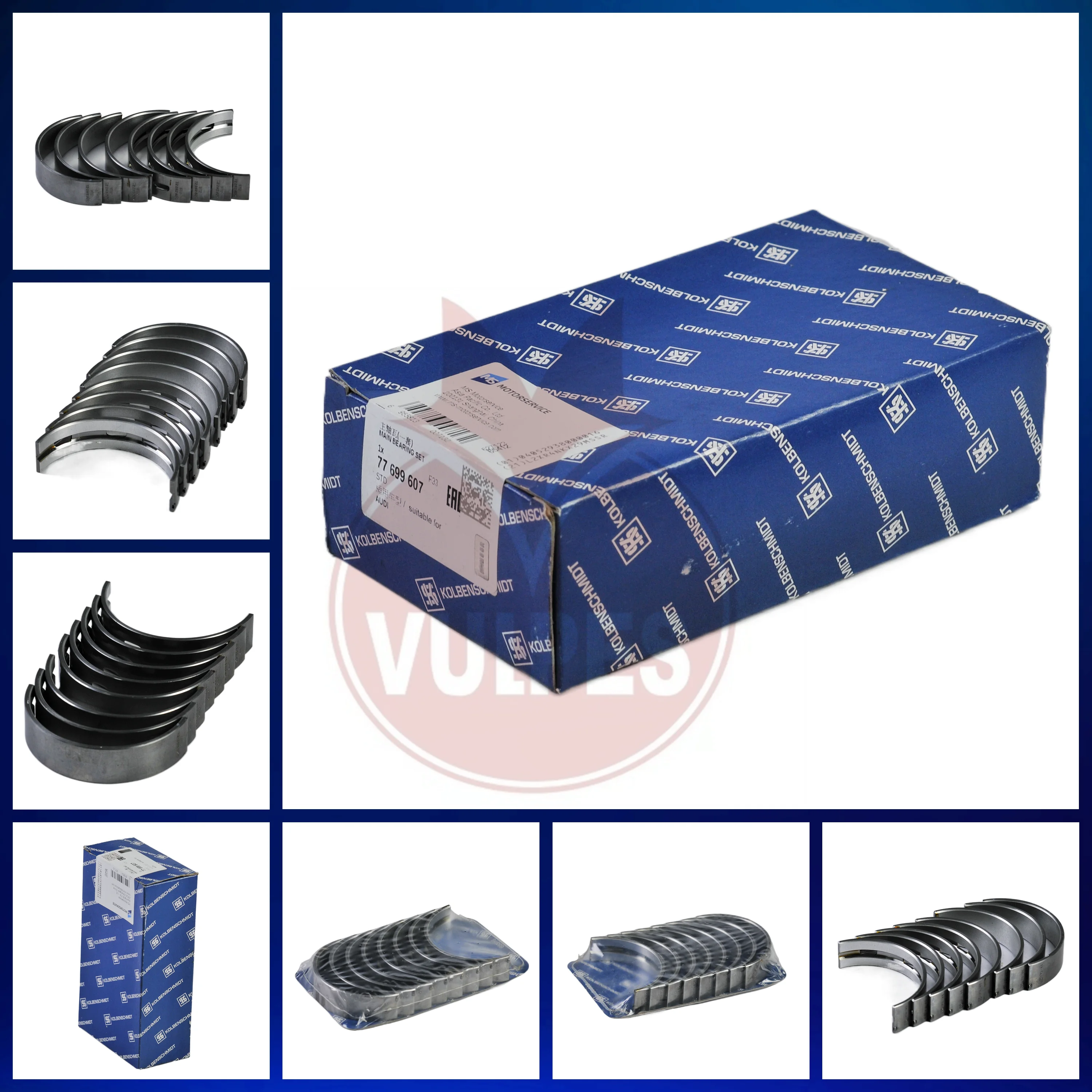 Crankshaft-Baring-Shell-KOLBENSCHMIDT-77699607-For-AUDI-OEM-078198491B ...