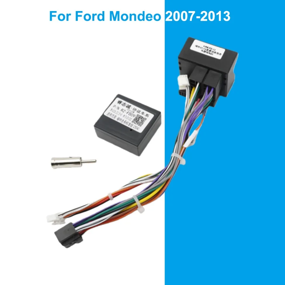 Power Cable Wiring Harness Adapter for Ford Mondeo 2007-2013 Car Radio ...