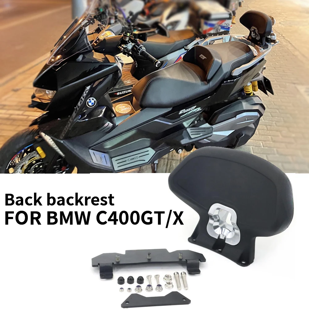 오토바이 뒷좌석 등받이 쿠션 등받이 패드, 블랙 액세서리, BMW C400GT C400X C 400 X / C 400 GT용 ...