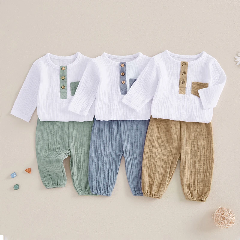 0-18M-Newborn-Infant-Baby-Boy-Clothes-Set-Long-Sleeve-Button-Romper ...
