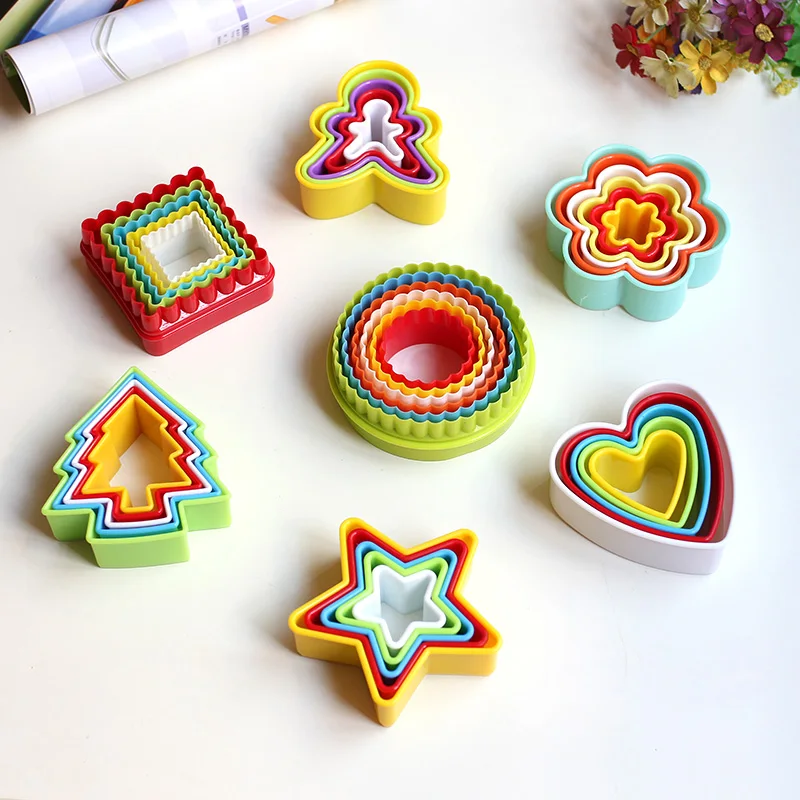Plastic Christmas Cookie Cutters | Cutter Biscuits Christmas - Cookies ...