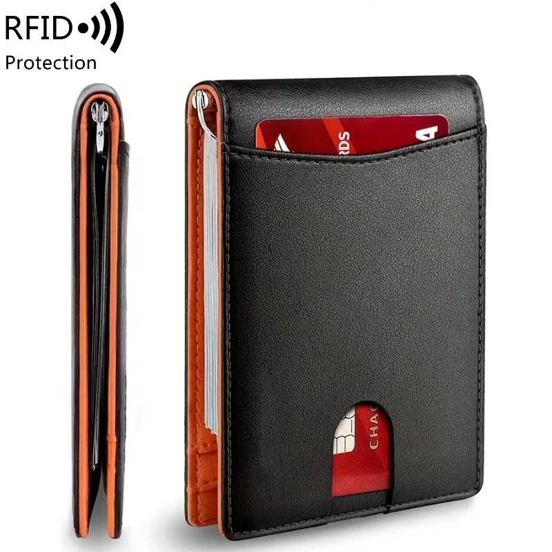 Synthetic-Leather-Slim-Smart-Wallet-for-Men-Credit-Card-Holder-Money ...